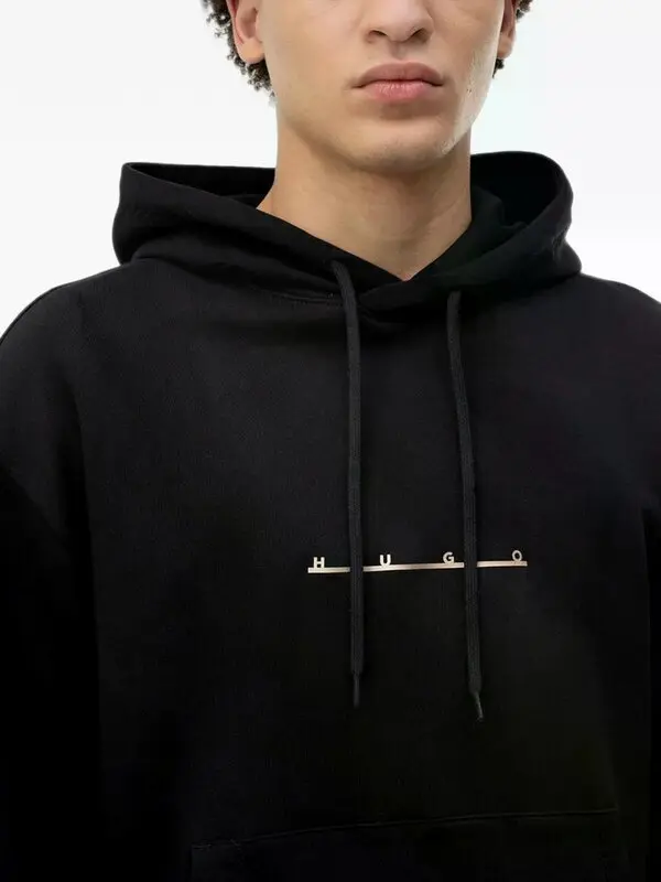 Hugo Logo-print Cotton-jersey Hoodie