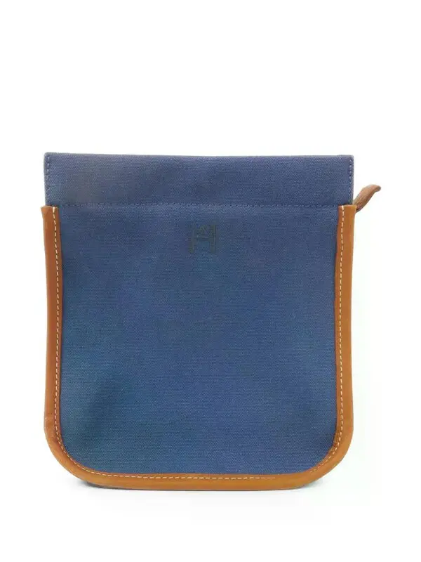 Hermès Camaieu Zip-fastening Wash Bag - Blue