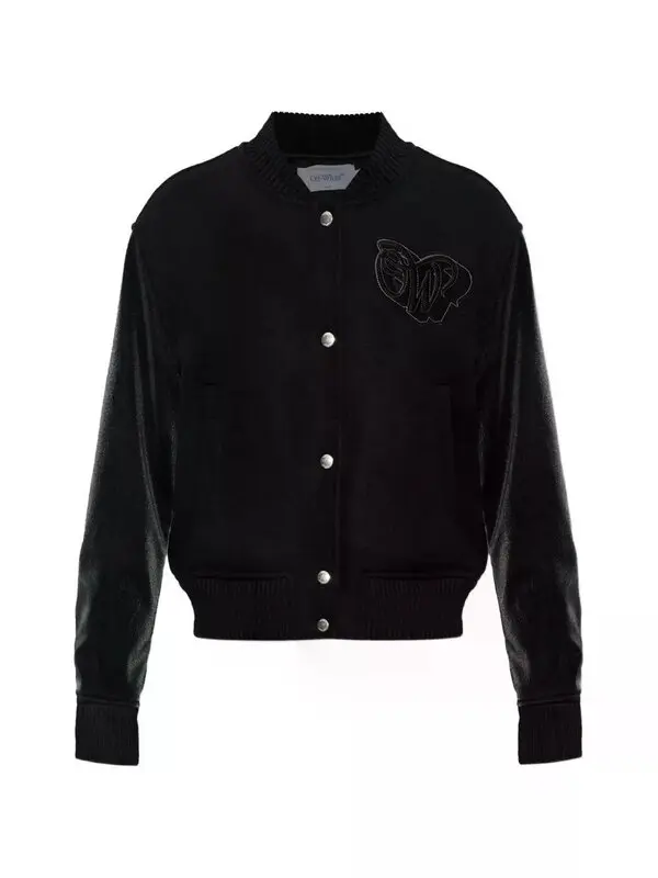 Off-White Logo-patch Bomber Jacket