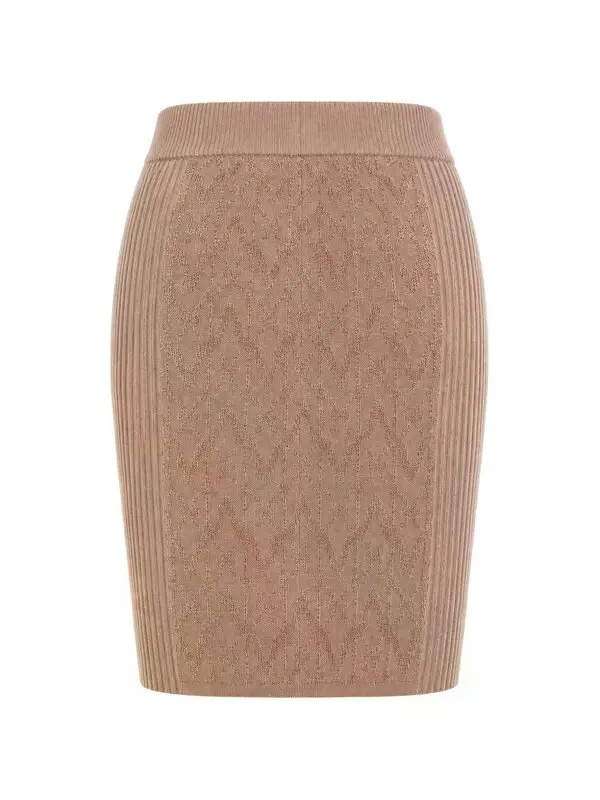 Guess Hermione Monogram-pattern Midi Skirt