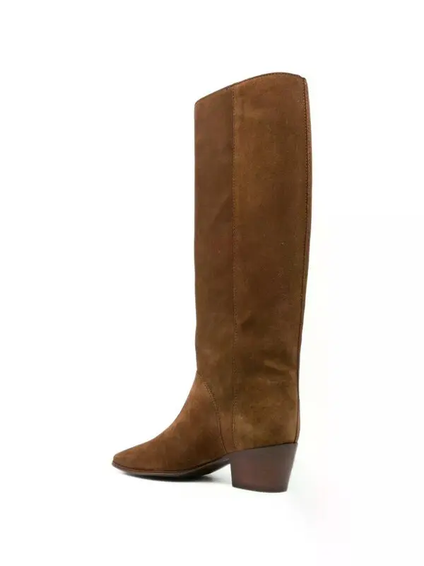 Casadei Suede Pointed-toe Boots