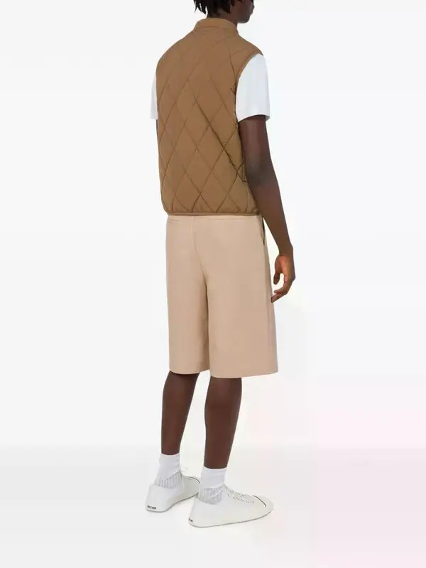 Moschino Quilted Logo-patch Gilet