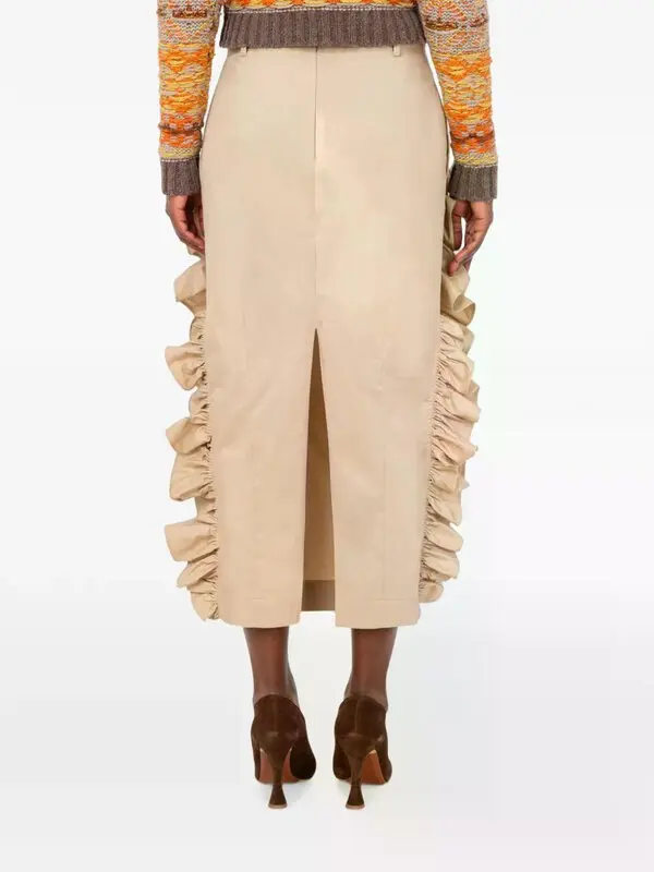 Moschino Ruffled Midi Skirt