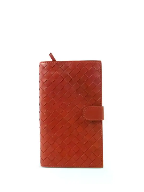 Bottega Veneta Intrecciato Bifold Wallet - Red