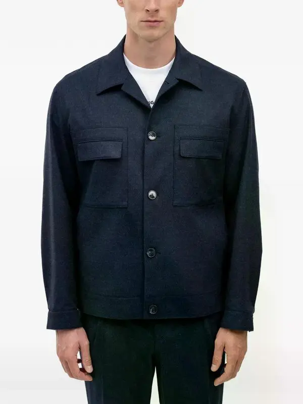 Hugo Button-up Patch-pocket Overshirt