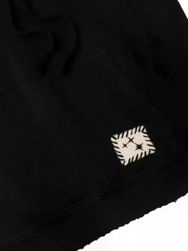 LANEUS Destroyed Boxy-fit Hoodie