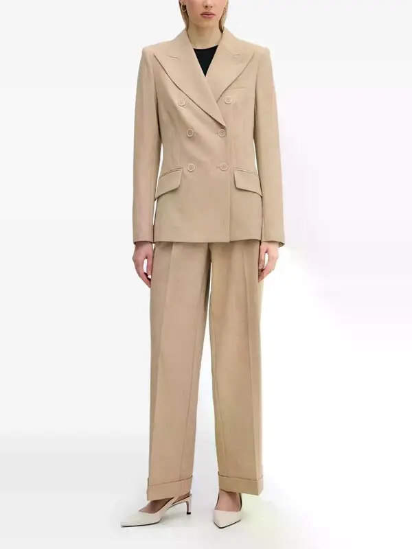 MARC AUREL Double-breasted Peak-lapel Blazer