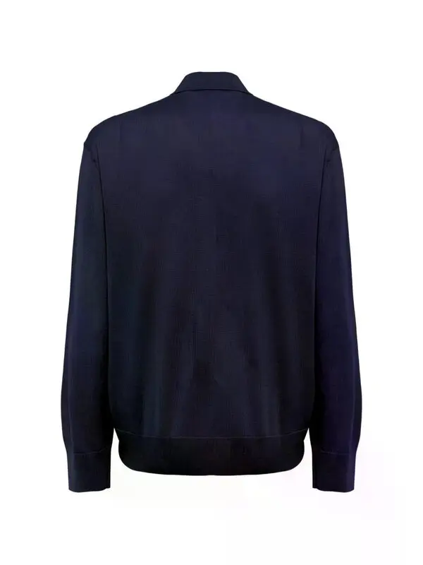 LANEUS Long-sleeve Polo Shirt - Blue