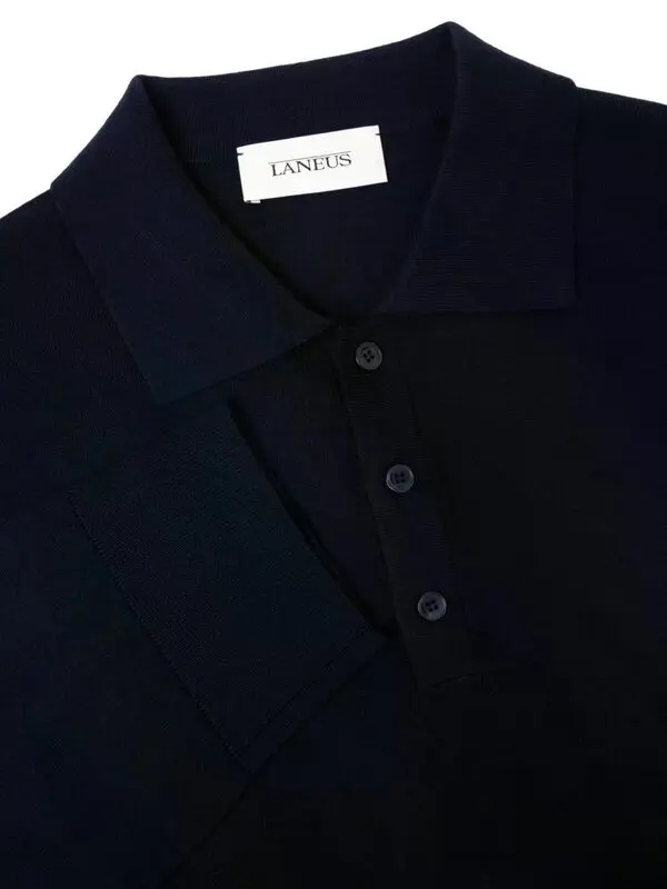 LANEUS Long-sleeve Polo Shirt