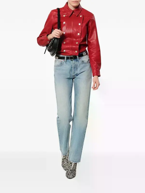 Isabel Marant Étoile Valdy Snap-button Leather Shirt