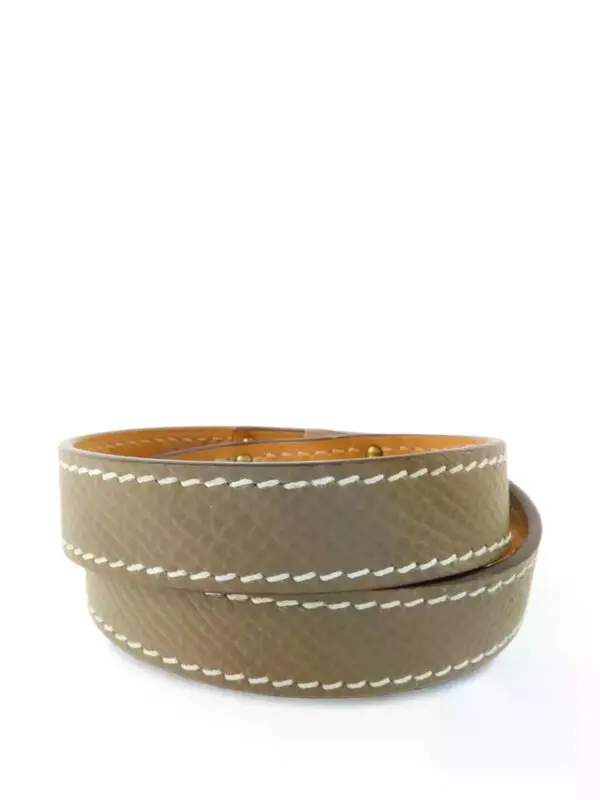Hermès 2023 Kelly Double Tour Leather Bracelet