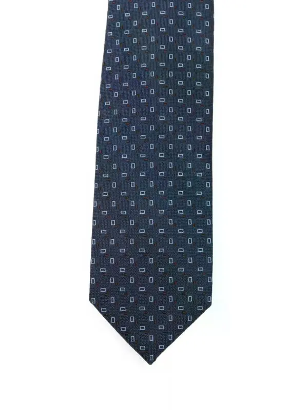 BARBA NAPOLI Geometric-print Tie