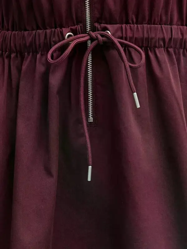 Marc O'polo Zip-up Drawstring-waist Mini Dress