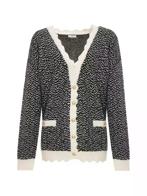 FRACOMINA Scallop-edge Knit Cardigan