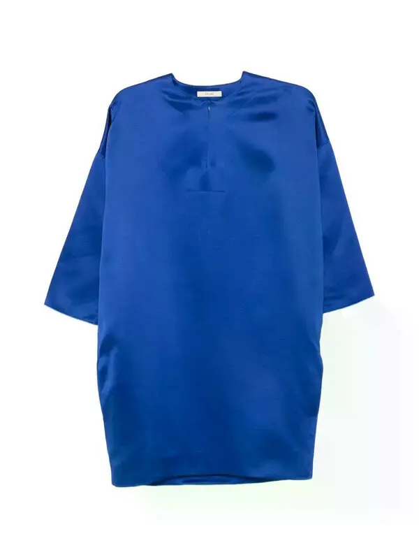 Celine 2010s Three-quarter Sleeve Shift Midi Dress