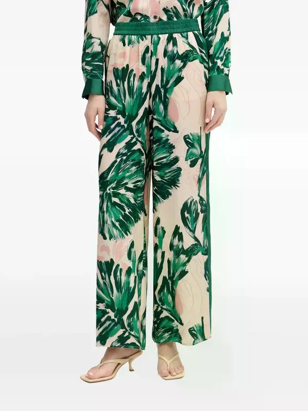 MARC AUREL Floral-print Trousers