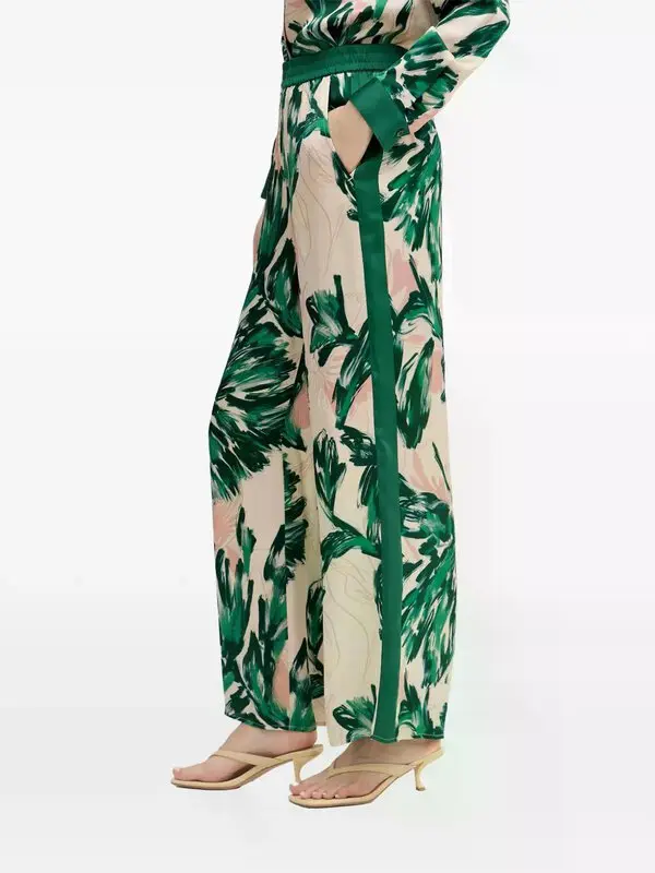 MARC AUREL Floral-print Trousers