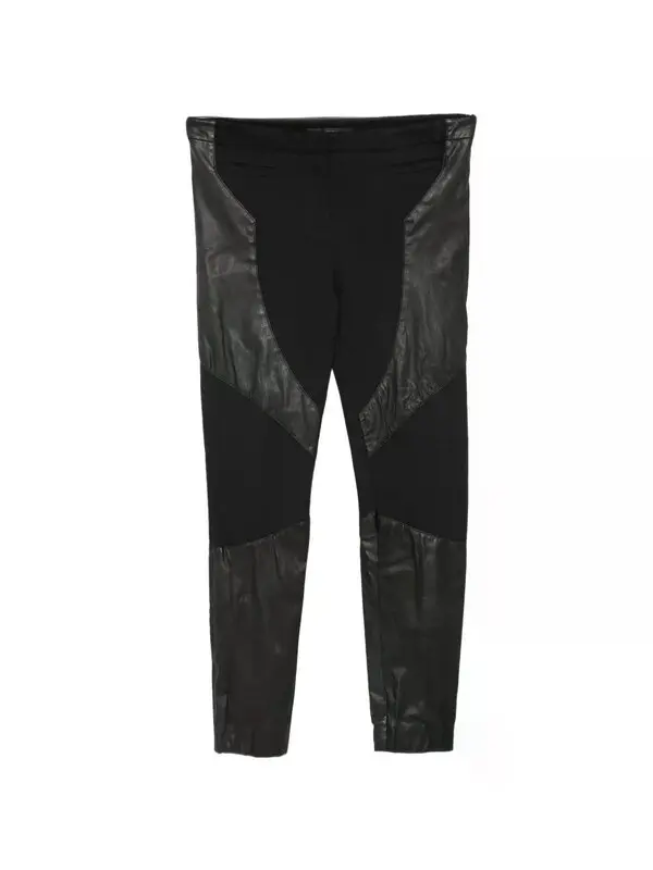 Givenchy 2000s Panelled Leather Trousers
