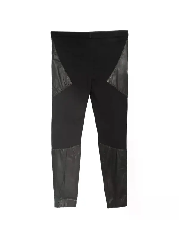 Givenchy 2000s Panelled Leather Trousers