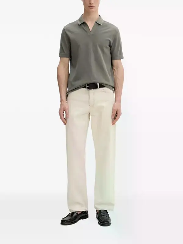Marc O'polo Piqué V-neck T-shirt - Green