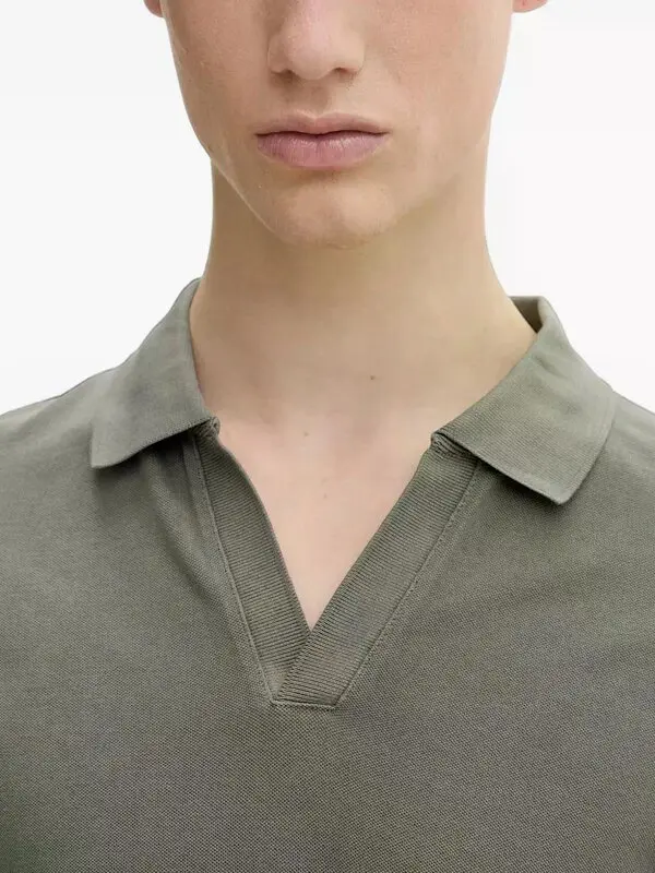 Marc O'polo Piqué V-neck T-shirt - Green