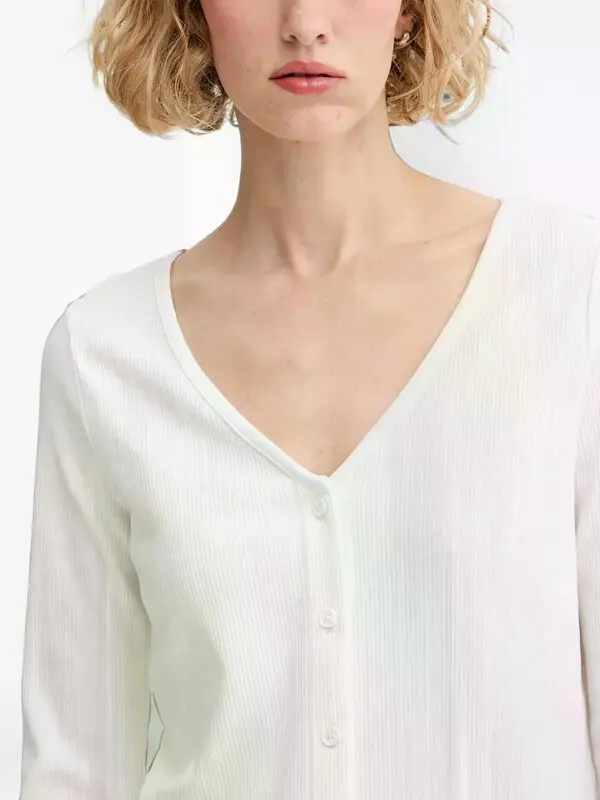 Marc O'polo Ribbed-knit V-neck Cardigan
