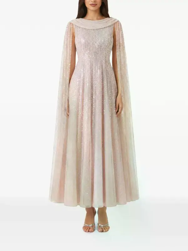 NEEDLE & THREAD Moonlight Sequin-embellished Gown