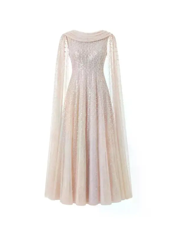 NEEDLE & THREAD Moonlight Sequin-embellished Gown