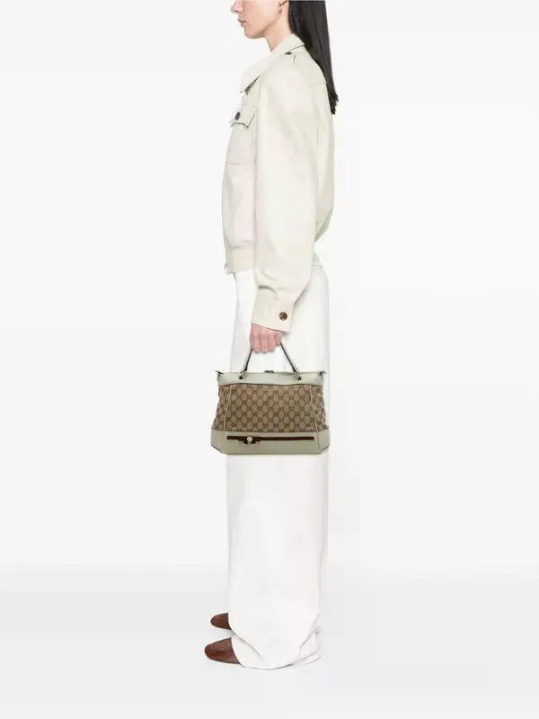 Gucci 2016-2026 Gg Canvas Web Mayfair Satchel