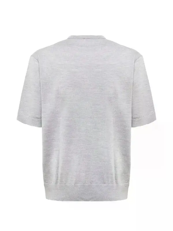 LANEUS Fine-knit T-shirt