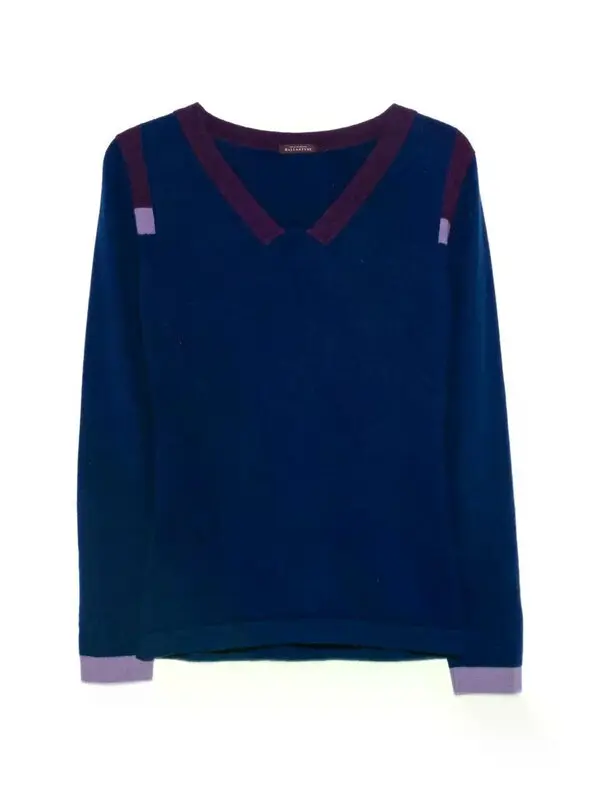 BALLANTYNE 2000s V-neck Cashmere Sweater