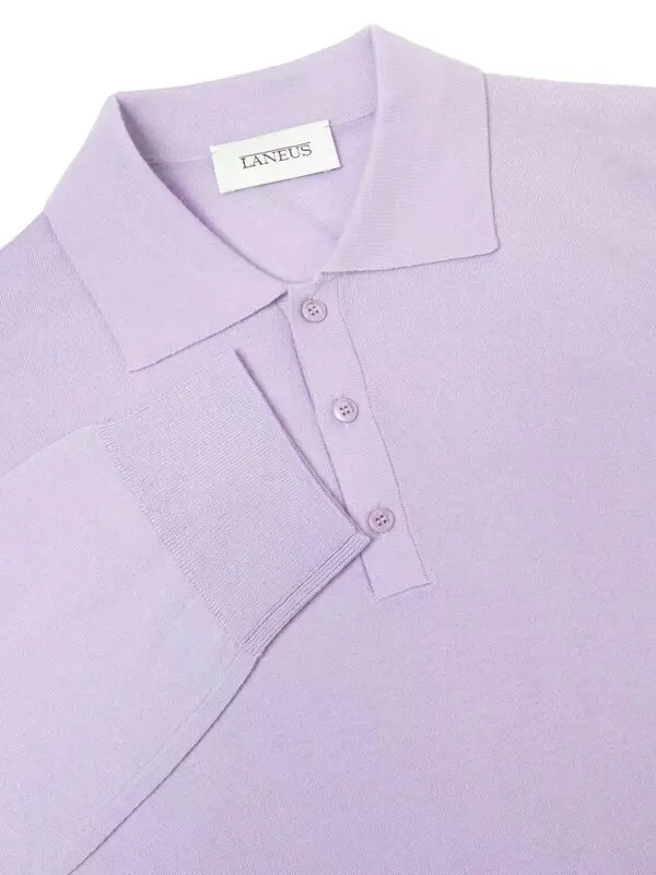 LANEUS Long-sleeve Polo Shirt