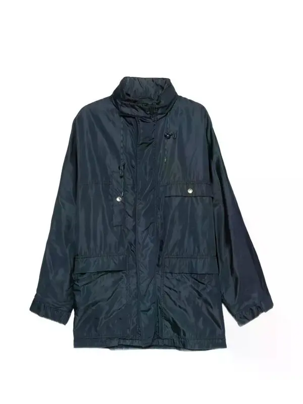 Prada 1990s Drawstring High-neck Coat
