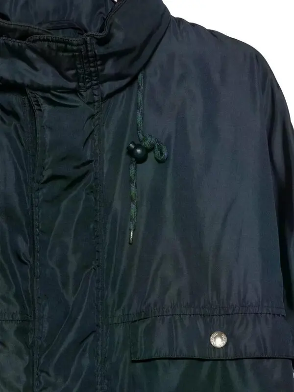 Prada 1990s Drawstring High-neck Coat