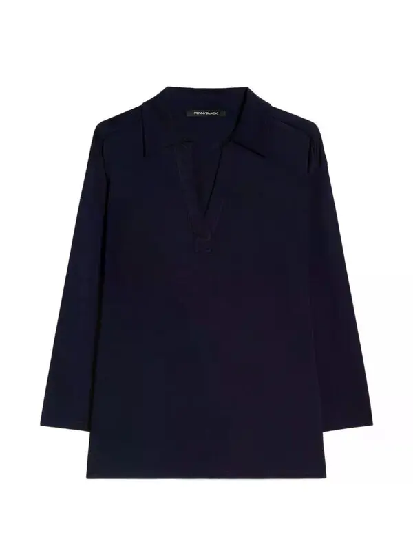 PENNYBLACK Spread-collar V-neck Blouse