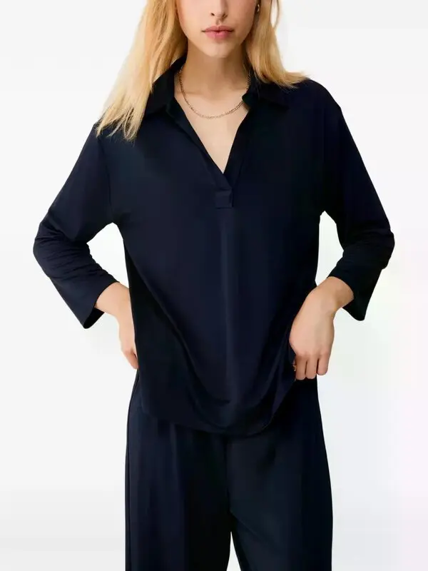 PENNYBLACK Spread-collar V-neck Blouse