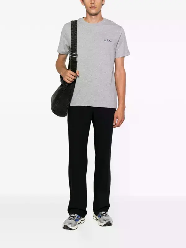 A.p.c. Logo-print T-shirt - Grey