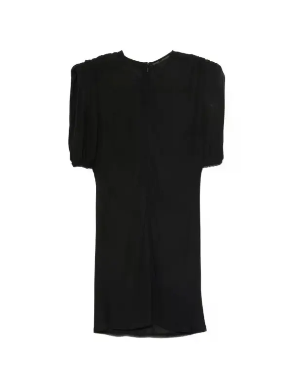 Versace 2000s Ruched-sleeve Midi Dress