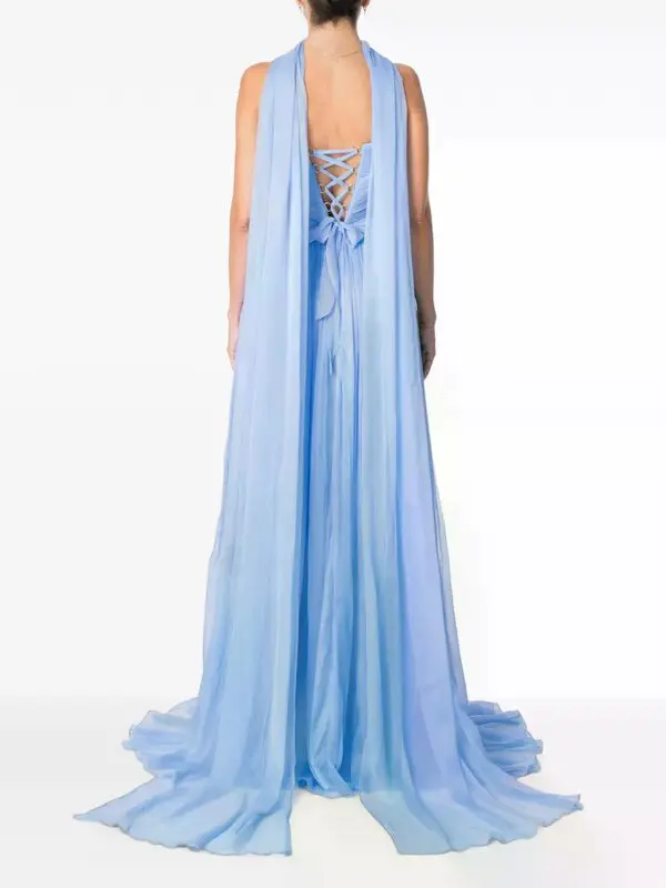 M.MARQUISE Candy Strapless Pleated Maxi Dress