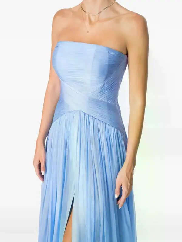 M.MARQUISE Candy Strapless Pleated Maxi Dress