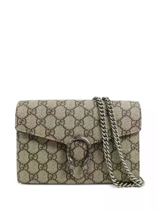 Gucci Dionysus Gg Supreme Shoulder Bag - Neutrals