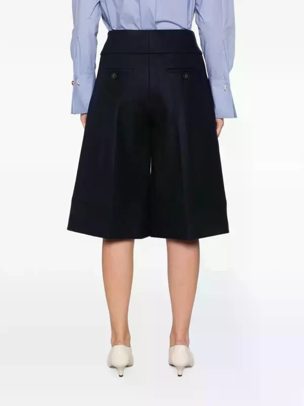 Erika Cavallini Button-fastening Wide-leg Shorts