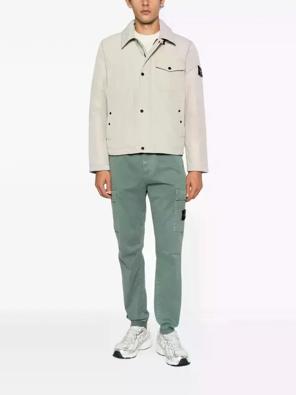 Stone Island Logo-patch Button-up Jacket