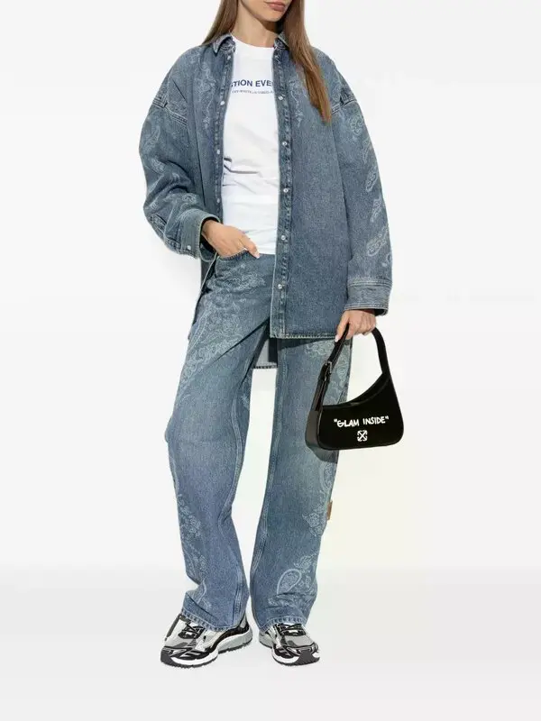 Off-White Paisley-print Denim Shirt