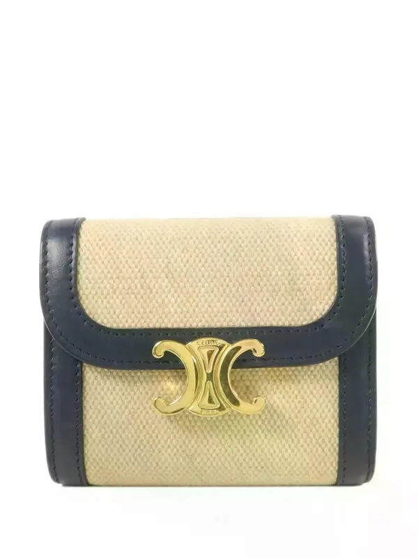 Celine Triomphe Trifold Wallet - Neutrals