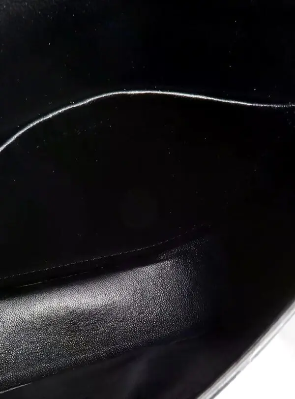 Celine Trotteur Leather Shoulder Bag - Black