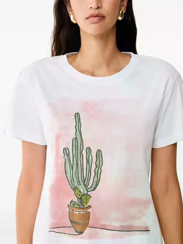 PENNYBLACK Cactus-print Short-sleeve T-shirt