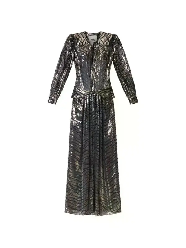 Isabel Marant Étoile Felby Silk Dress - Silver