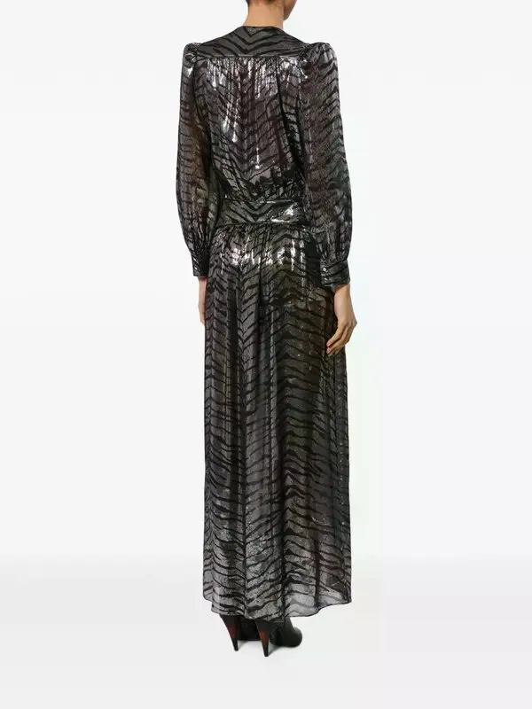 Isabel Marant Étoile Felby Silk Dress - Silver