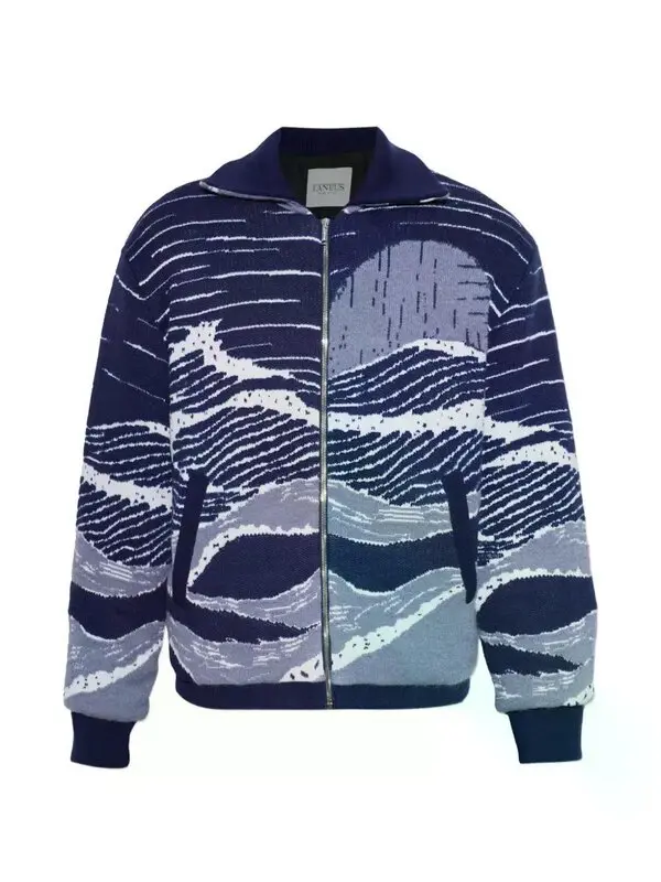 LANEUS Zip-up Cardigan